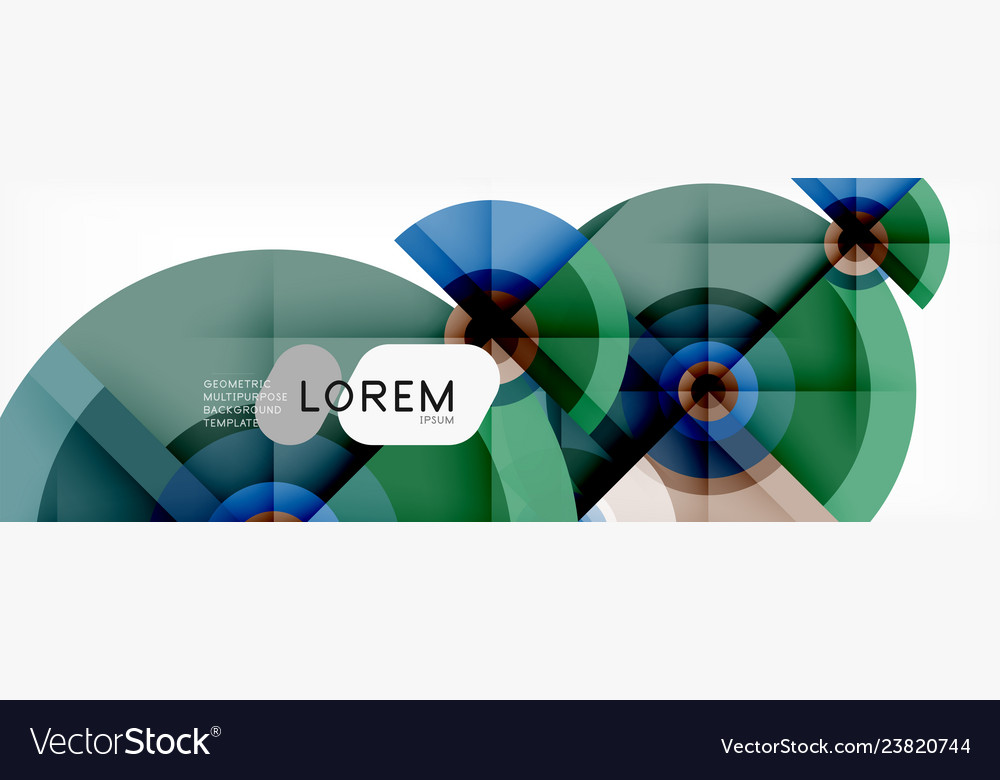 Geometric circle abstract background creative Vector Image