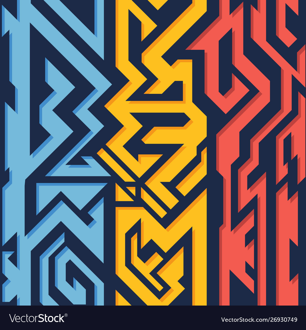 Retro geometric pattern Royalty Free Vector Image