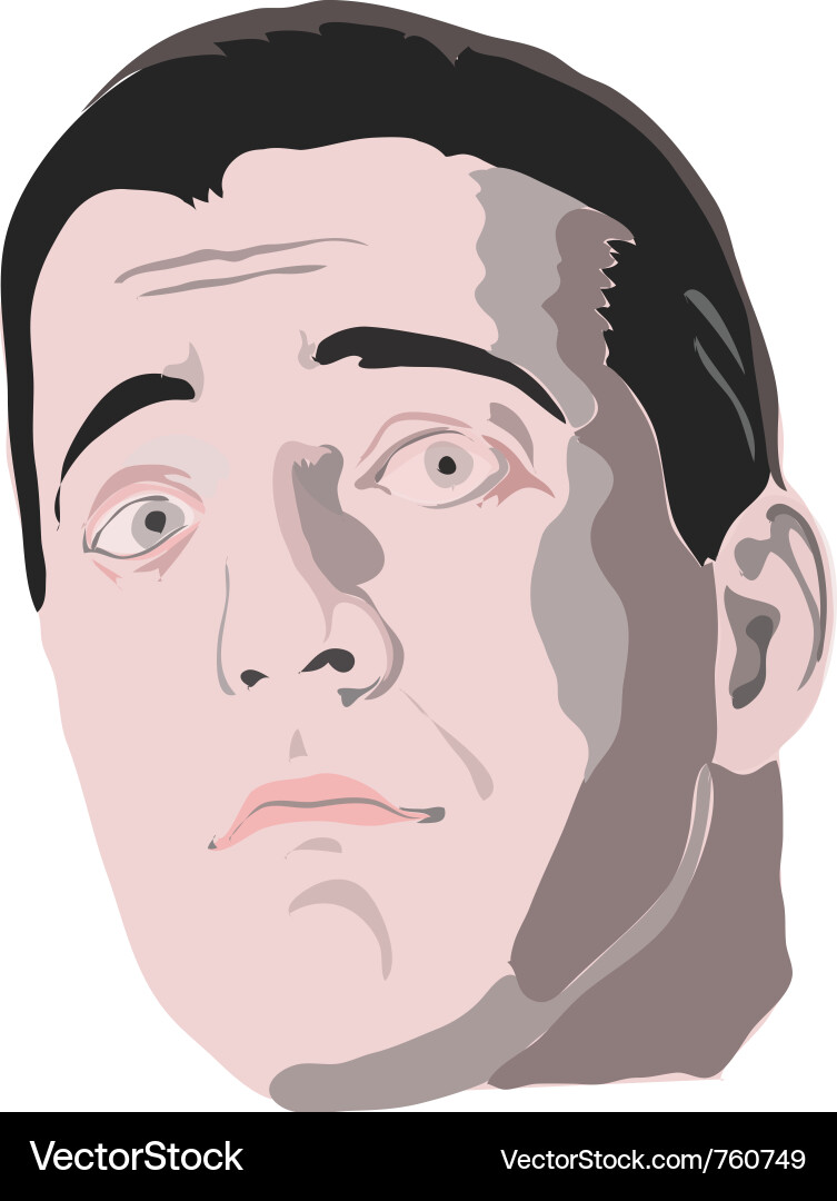 Sad man Royalty Free Vector Image - VectorStock