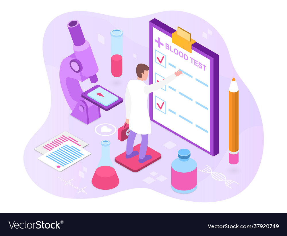 Sampling material laboratory tests Royalty Free Vector Image