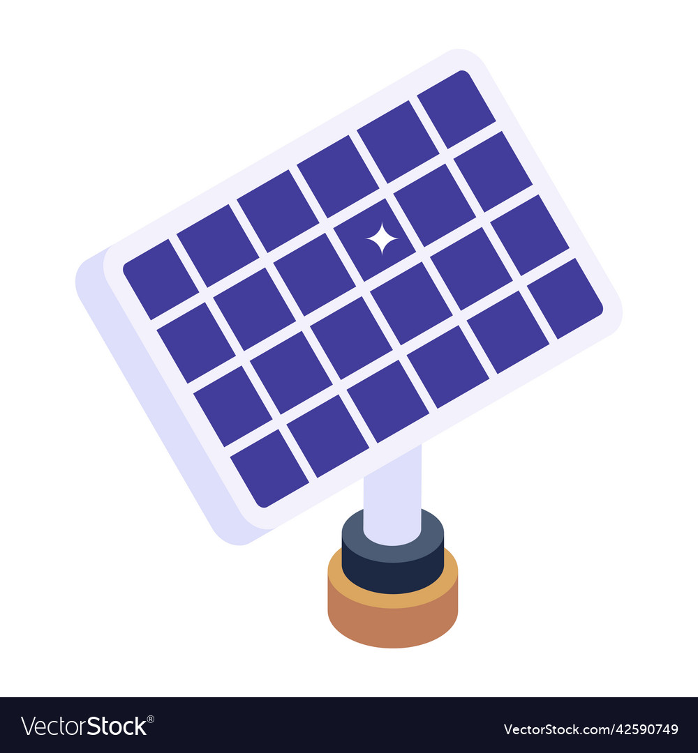 Solar panel Royalty Free Vector Image - VectorStock