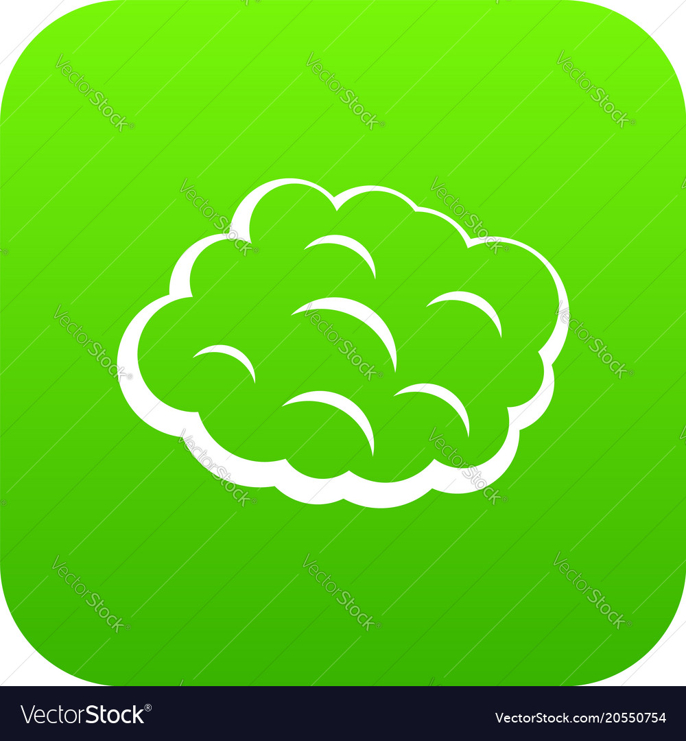 Round cloud icon digital green Royalty Free Vector Image Round cloud icon digital green Royalty Free Vector Image
