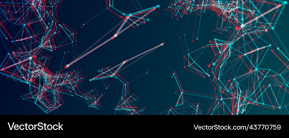 Abstract polygonal science background Royalty Free Vector