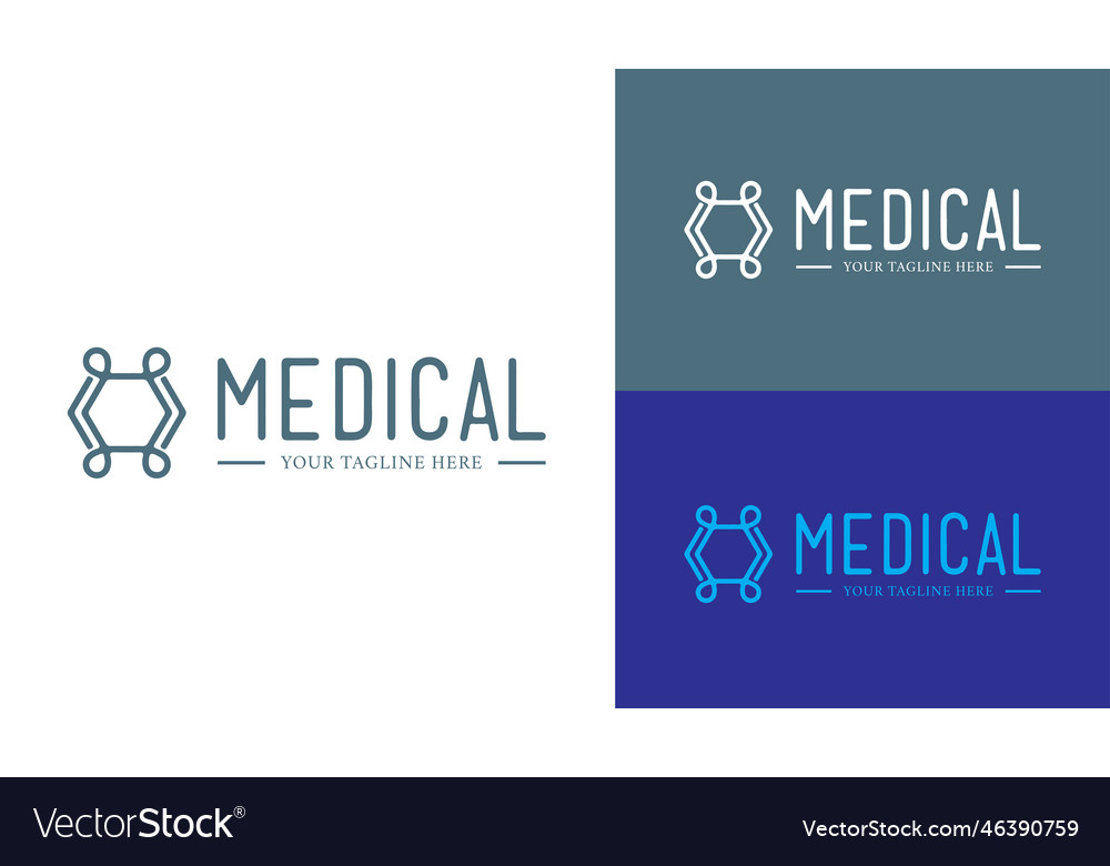 Modern Healthcare Medical Logo Royalty Free Vector Image