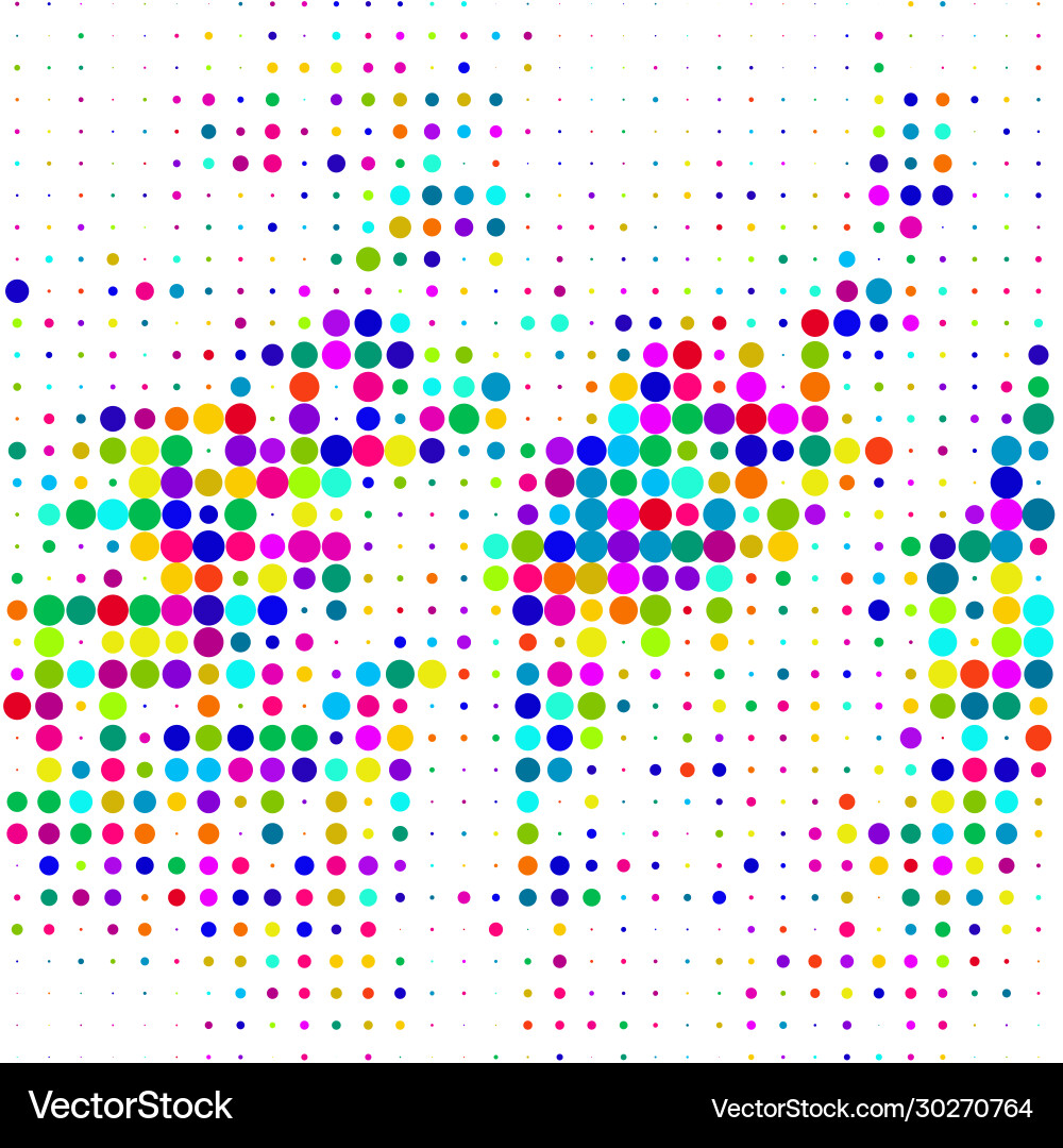Colored polka dots Royalty Free Vector Image - VectorStock