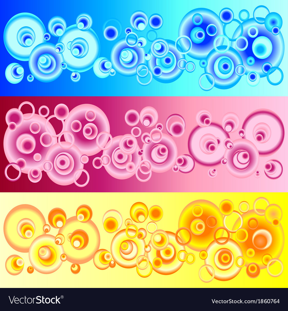 Set pattern circles Royalty Free Vector Image - VectorStock