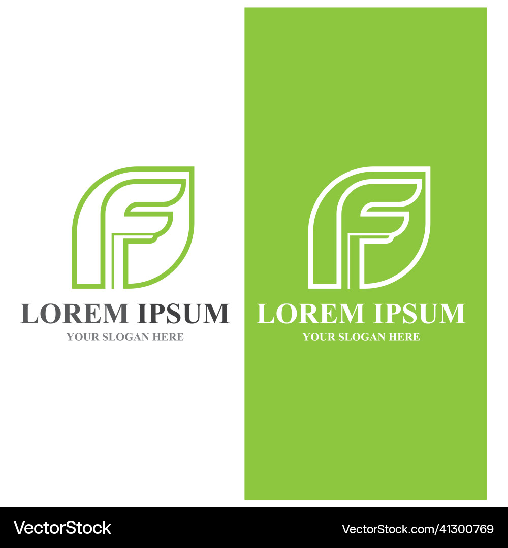 F logo icon Royalty Free Vector Image - VectorStock