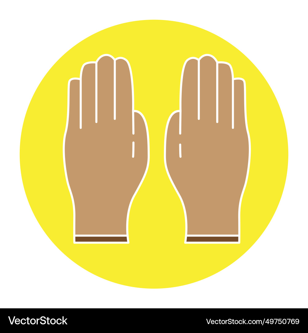 Gloves icon logo image Royalty Free Vector Image