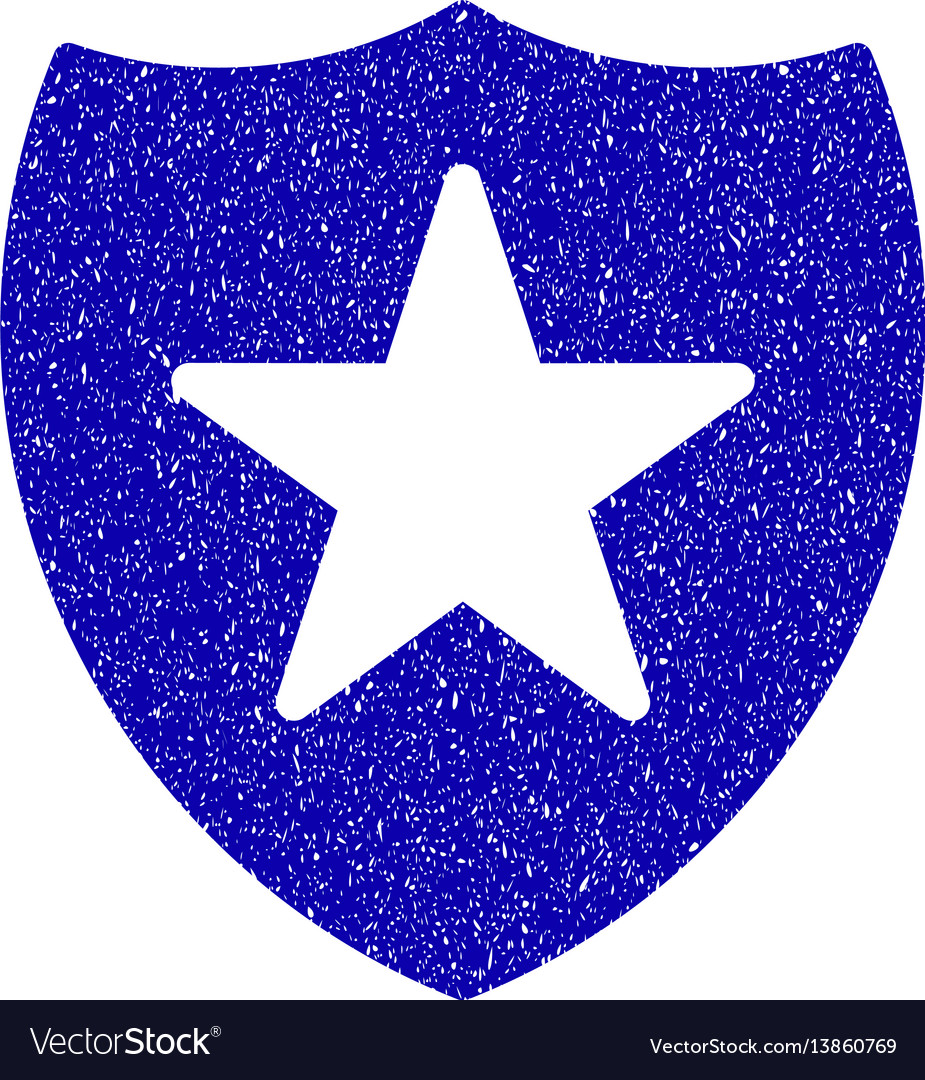 Guard shield icon grunge watermark Royalty Free Vector Image