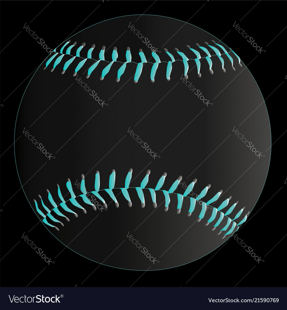 Inverted baseball Royalty Free Vector Image - VectorStock