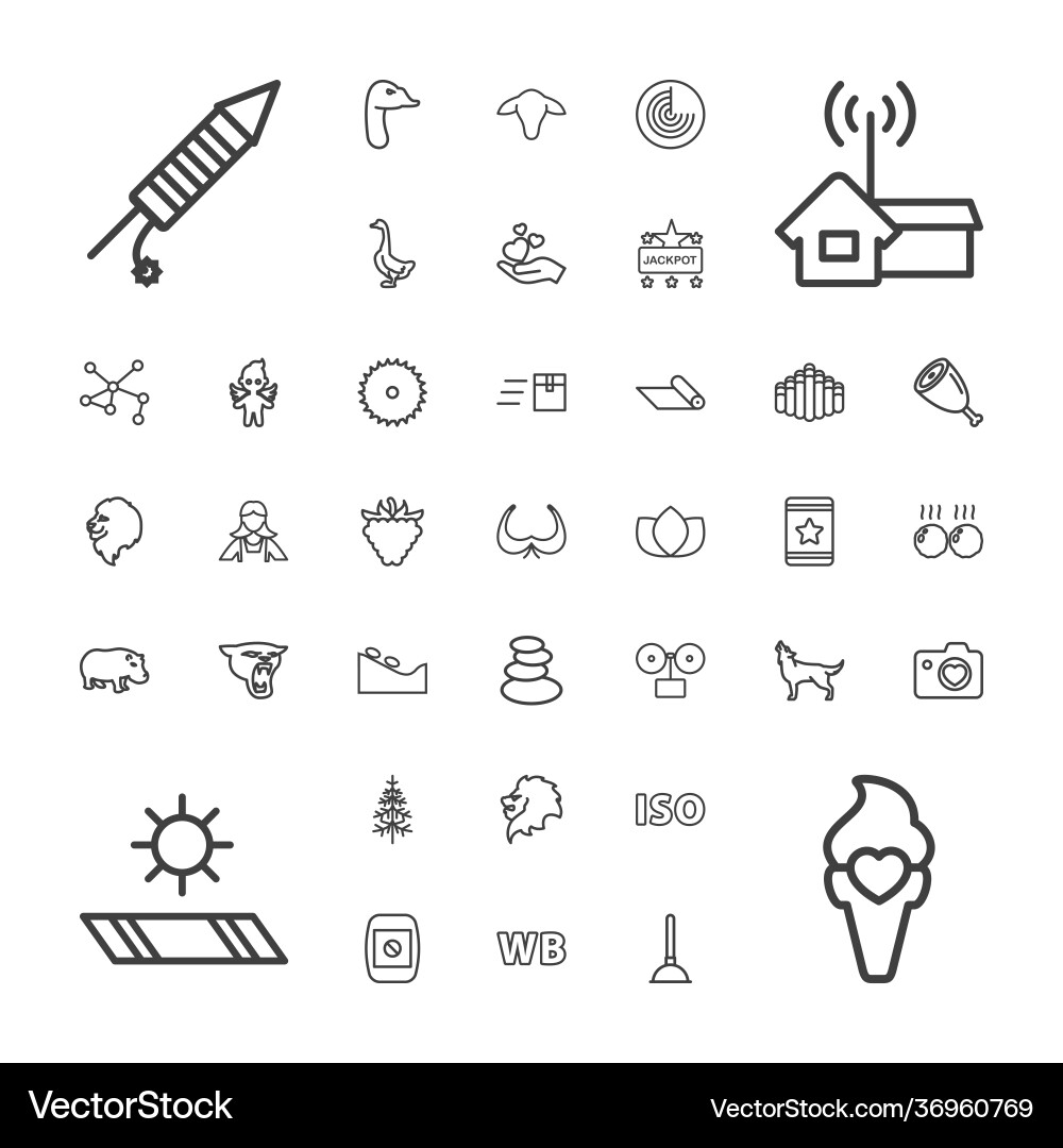 Logo icons Royalty Free Vector Image - VectorStock