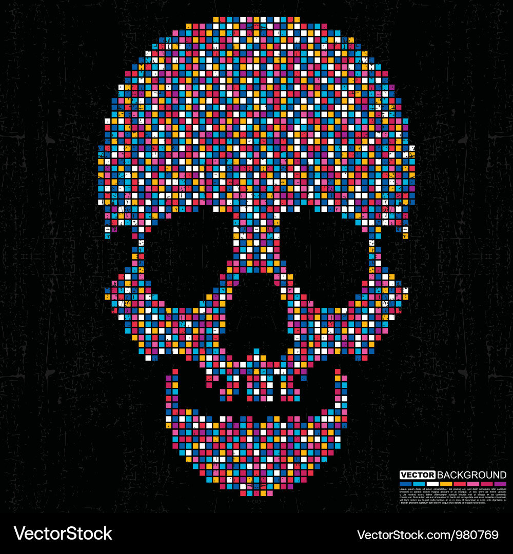 Skull background Royalty Free Vector Image - VectorStock