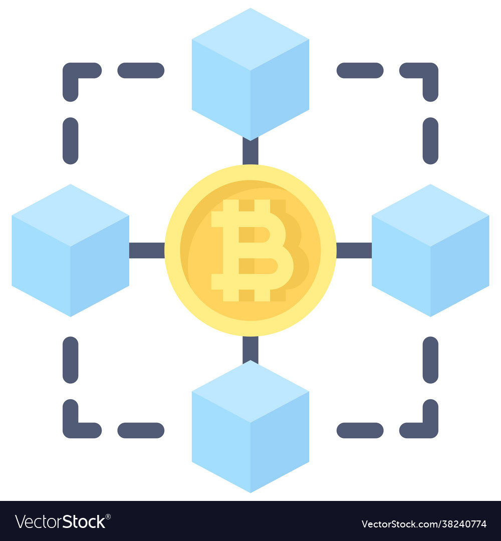 Blockchain icon cryptocurrency related Royalty Free Vector Blockchain icon cryptocurrency related Royalty Free Vector