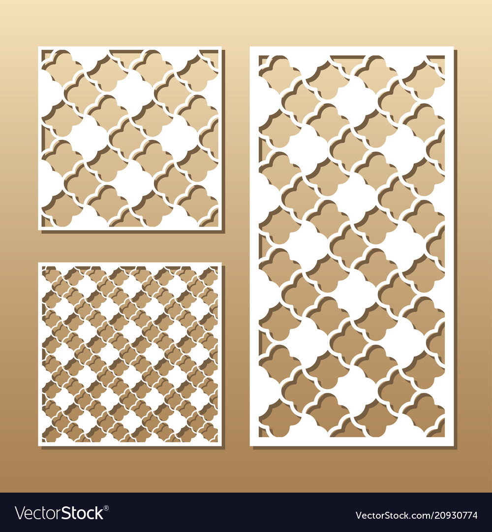Laser cut panel Royalty Free Vector Image - VectorStock
