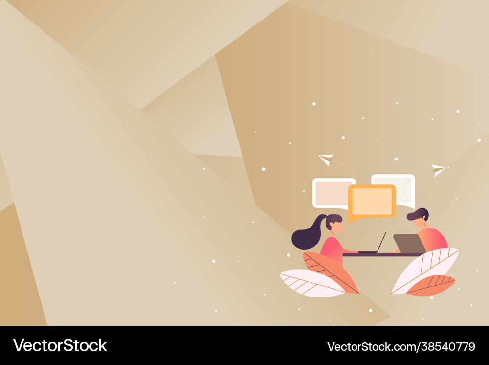 Abstract conversation interview global Royalty Free Vector