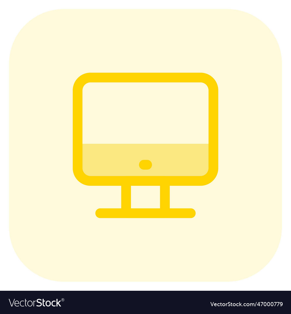 Monitor screen for computer operations Royalty Free Vector