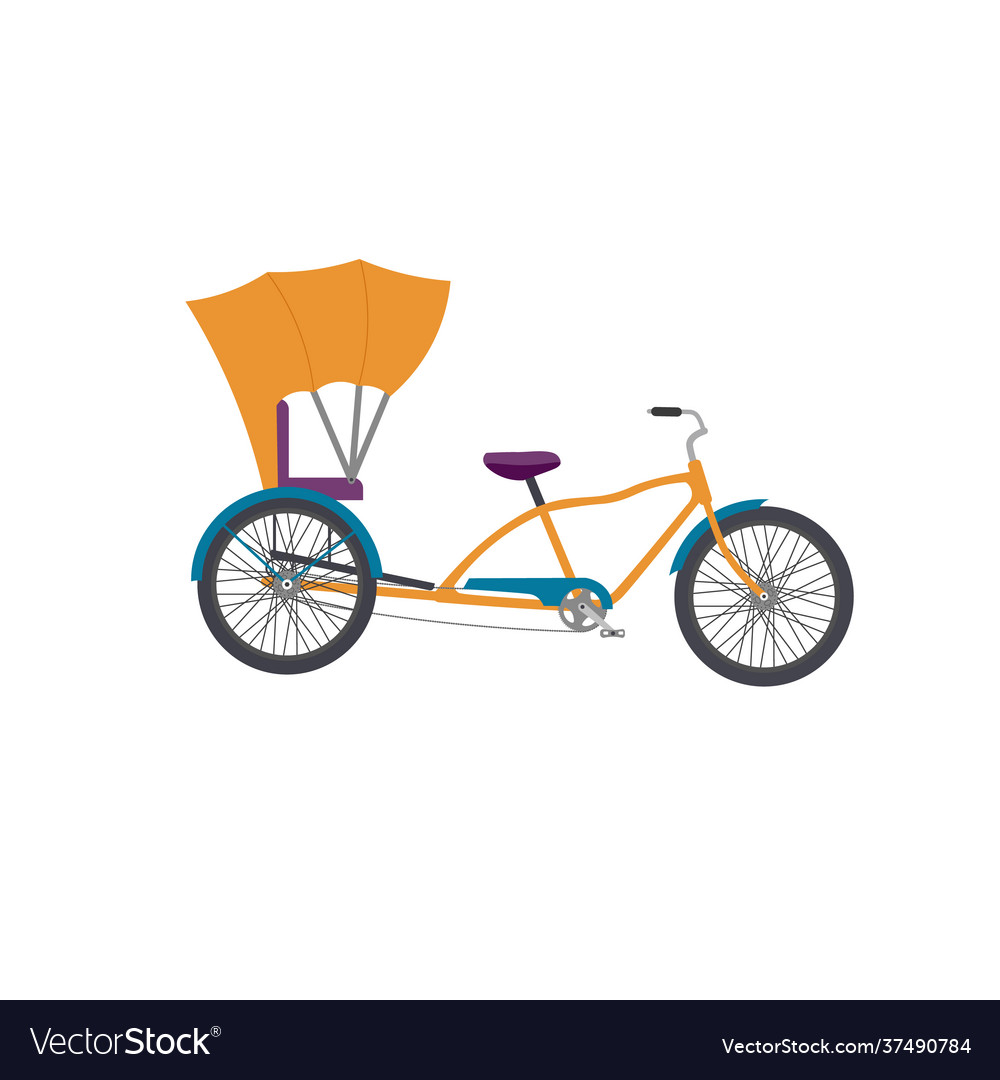 Rickshaw Royalty Free Vector Image - VectorStock