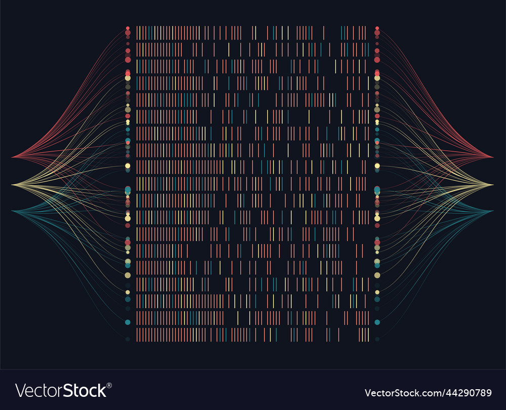 Big Genomic Data Visualization Royalty Free Vector Image
