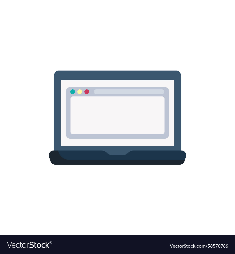 Computer notebook icon Royalty Free Vector Image