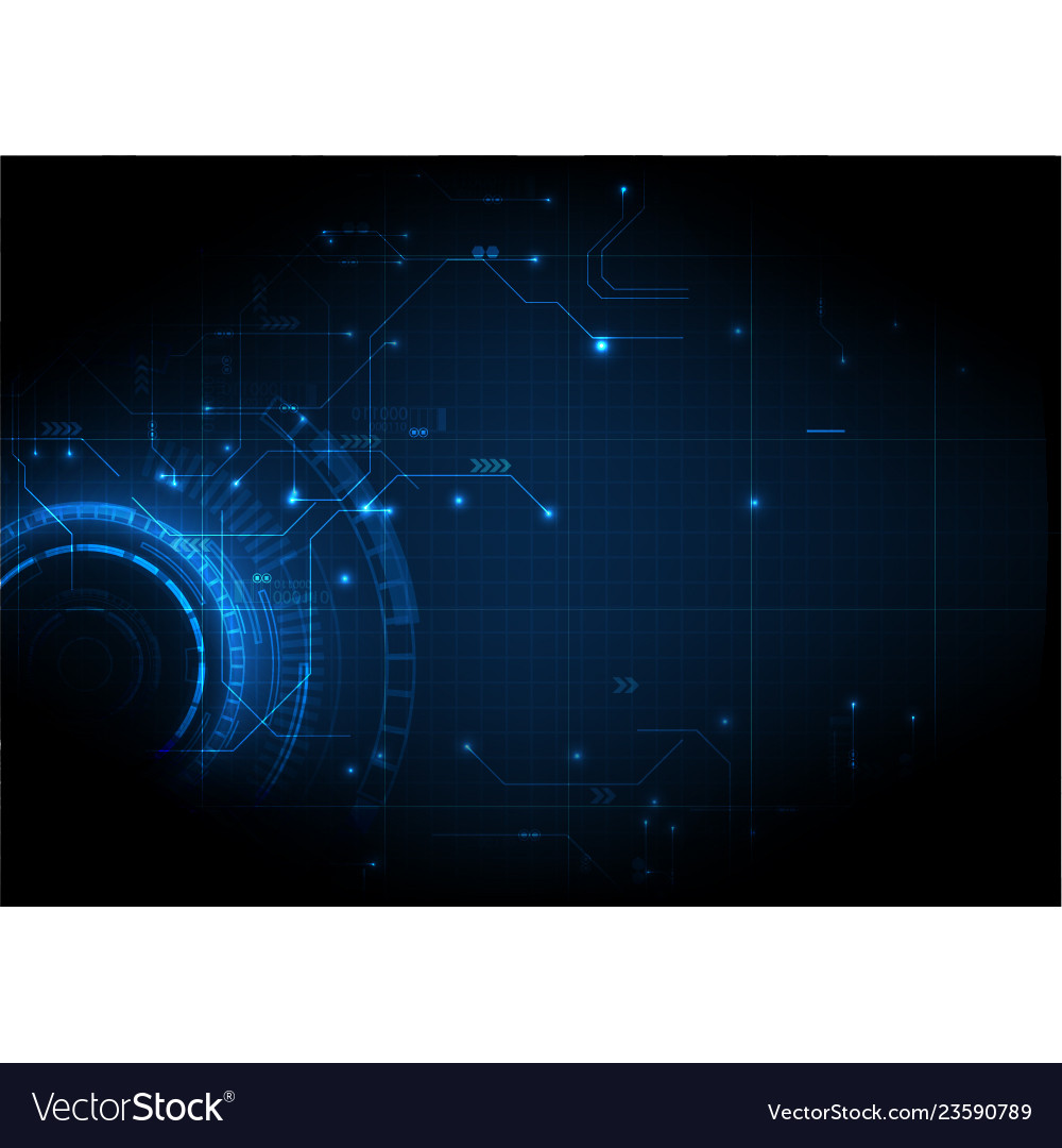 Dark digital circuit digital technology Royalty Free Vector
