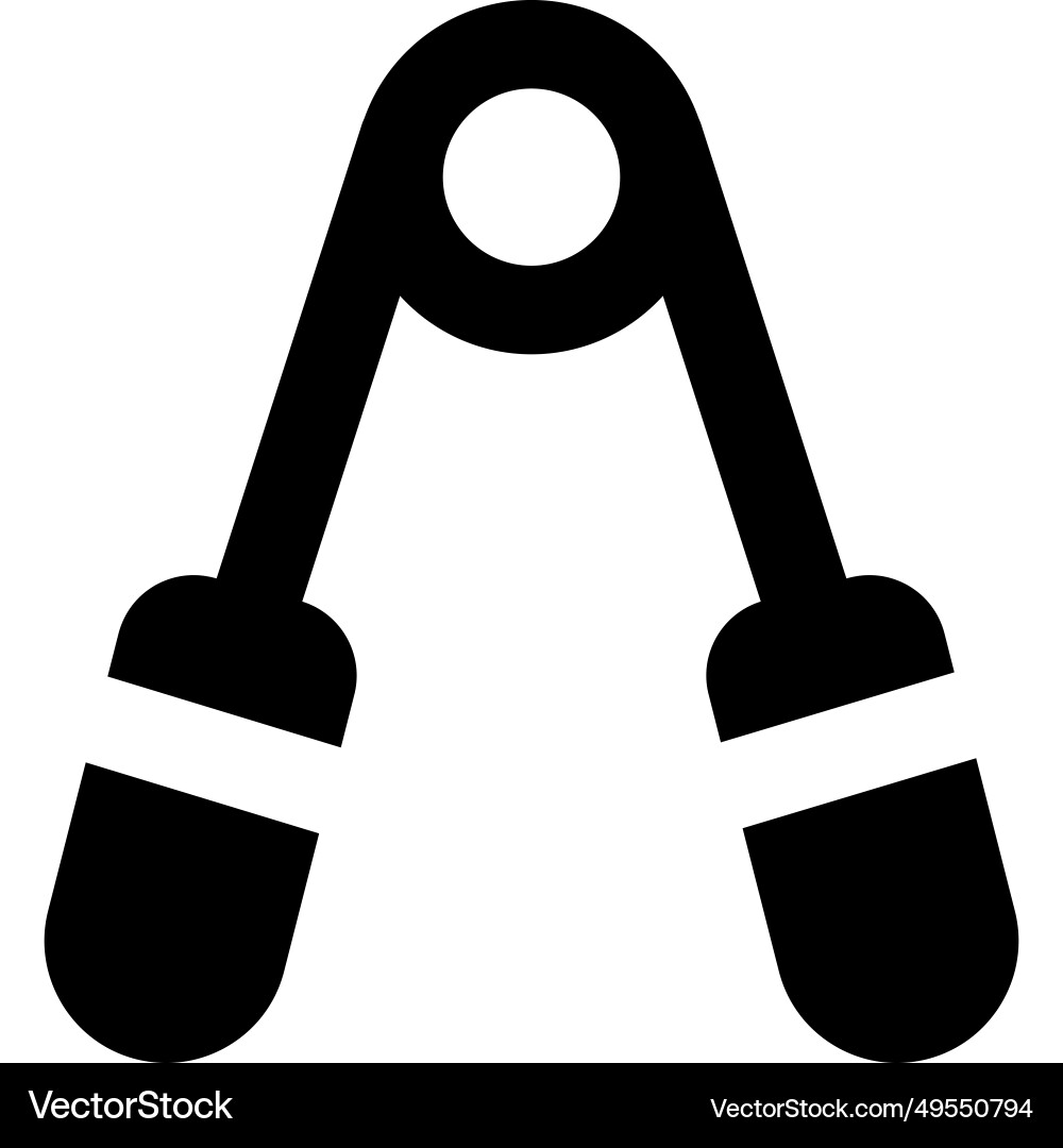 Hand grip exercise for strengthening fingers Vector Image