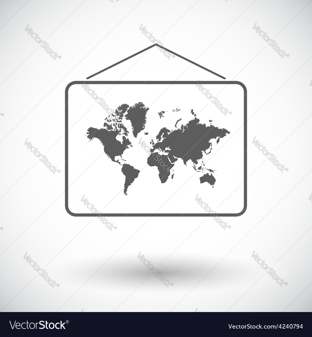 Map flat icon Royalty Free Vector Image - VectorStock