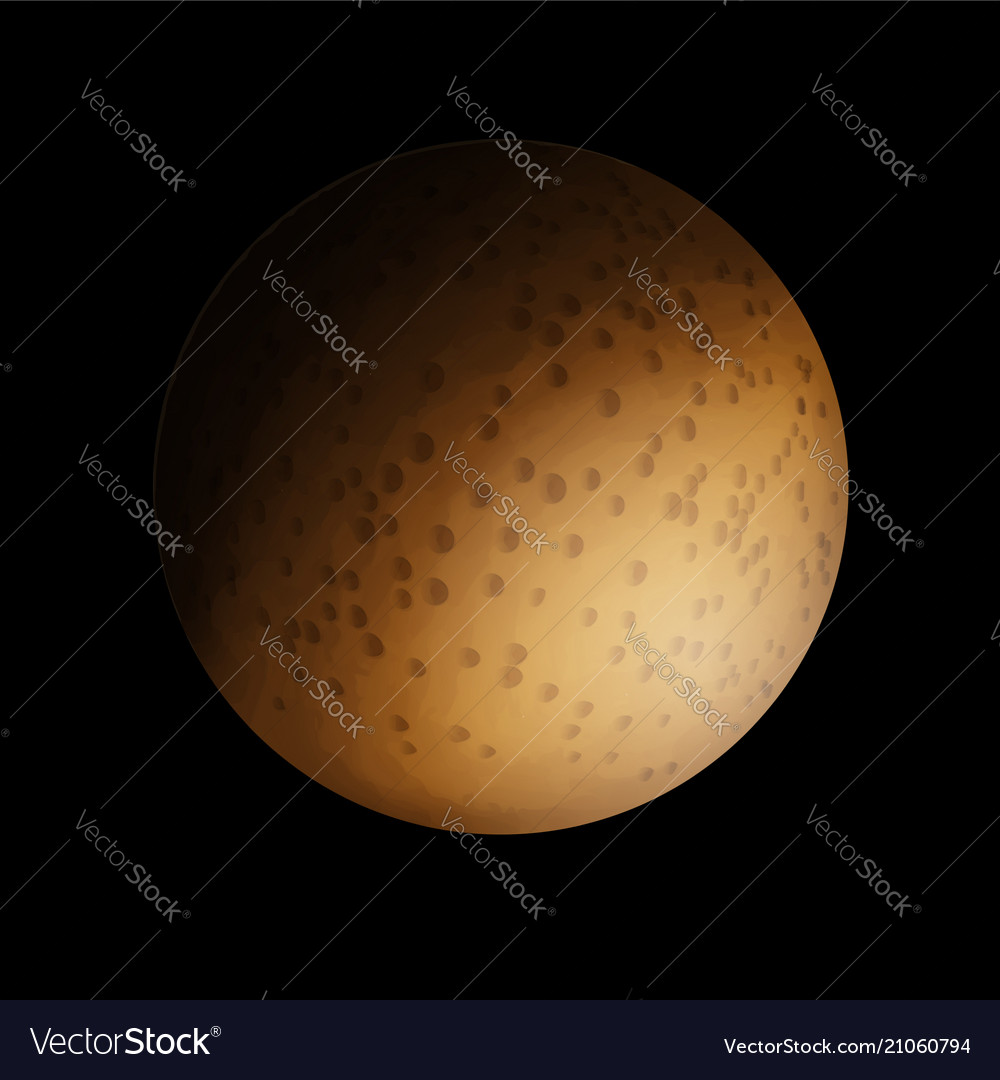 Planet mercury Royalty Free Vector Image - VectorStock Planet mercury Royalty Free Vector Image - VectorStock