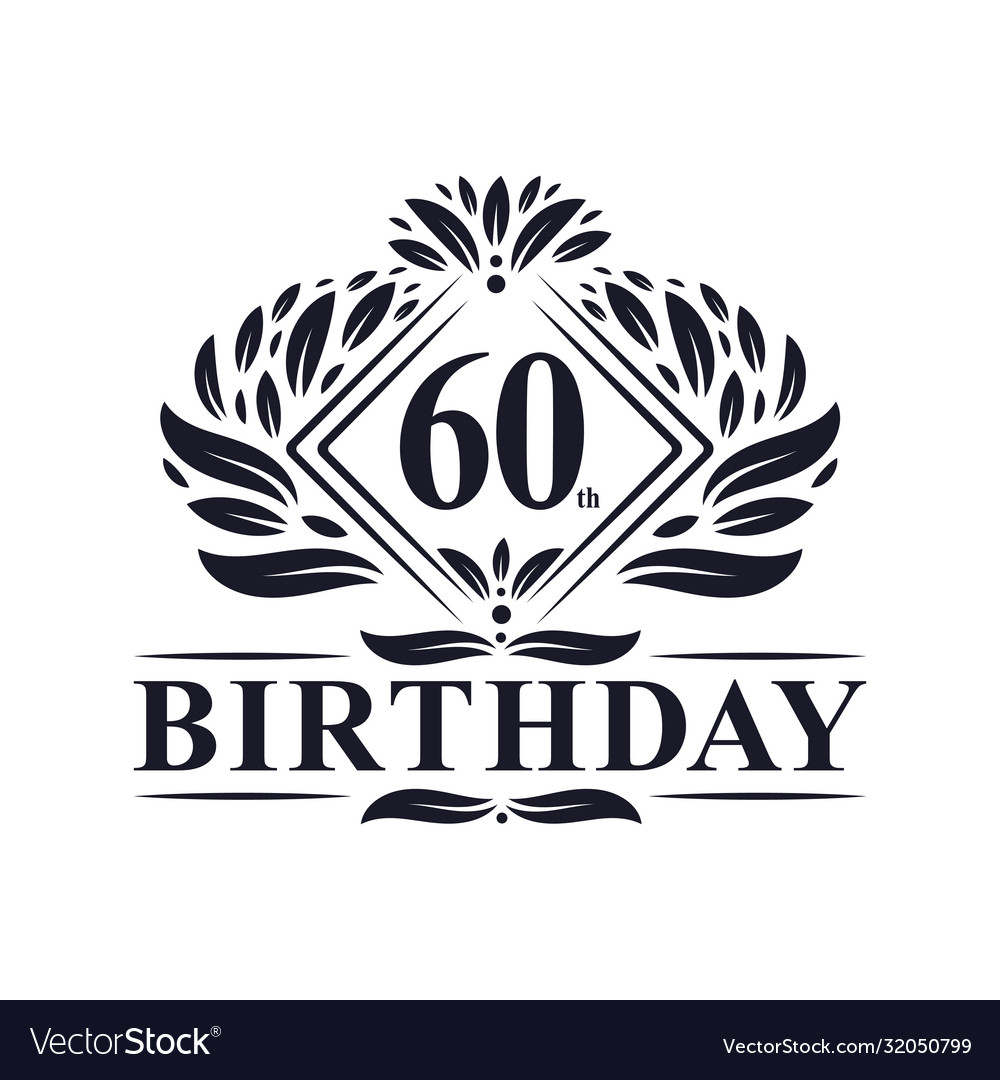 60 Years Birthday Logo Luxury 60th Birthday Vector Image 60-years-birthday-logo-luxury-60th-birthday-vector-image