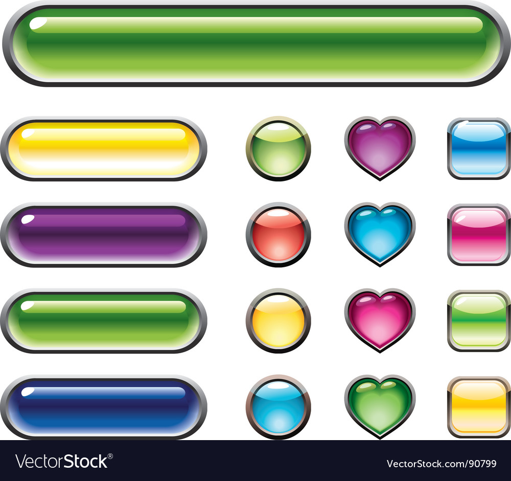 Buttons Royalty Free Vector Image - VectorStock
