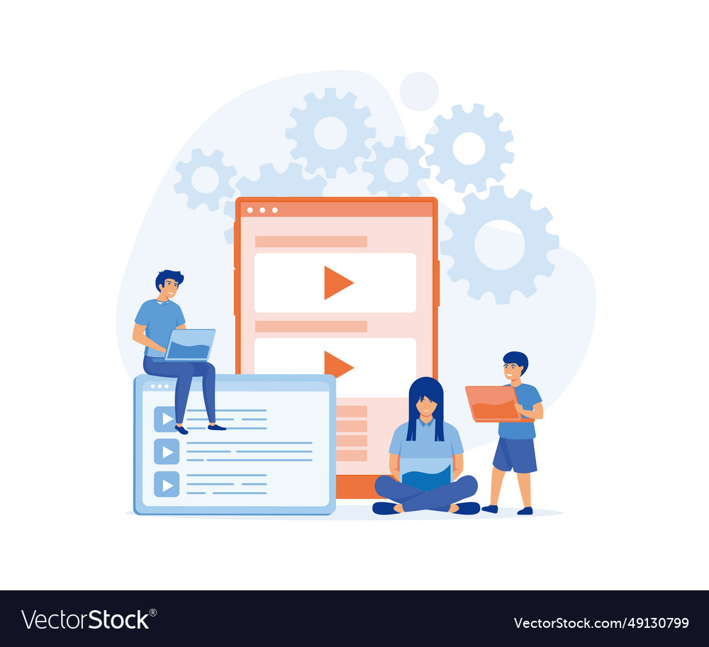 Digital overload concept likes and screen Vector Image Digital overload concept likes and screen Vector Image