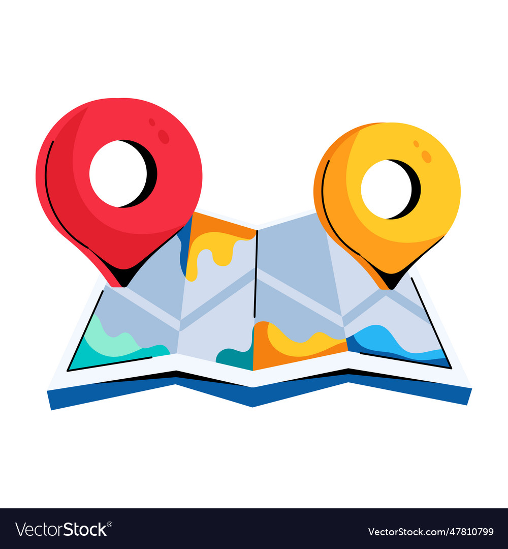 Location map Royalty Free Vector Image - VectorStock