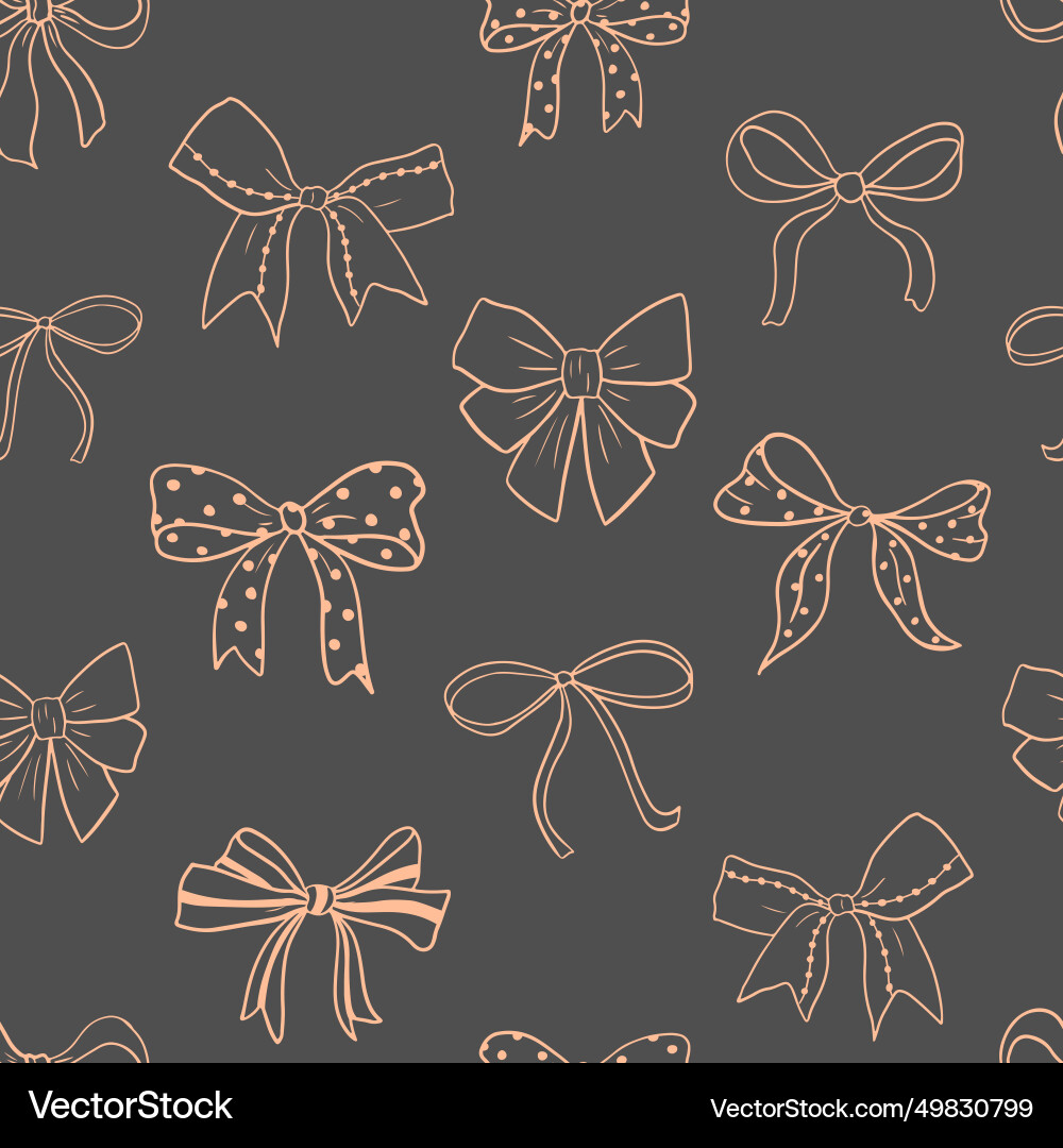 Seamless pattern with peach colored Royalty Free Vector