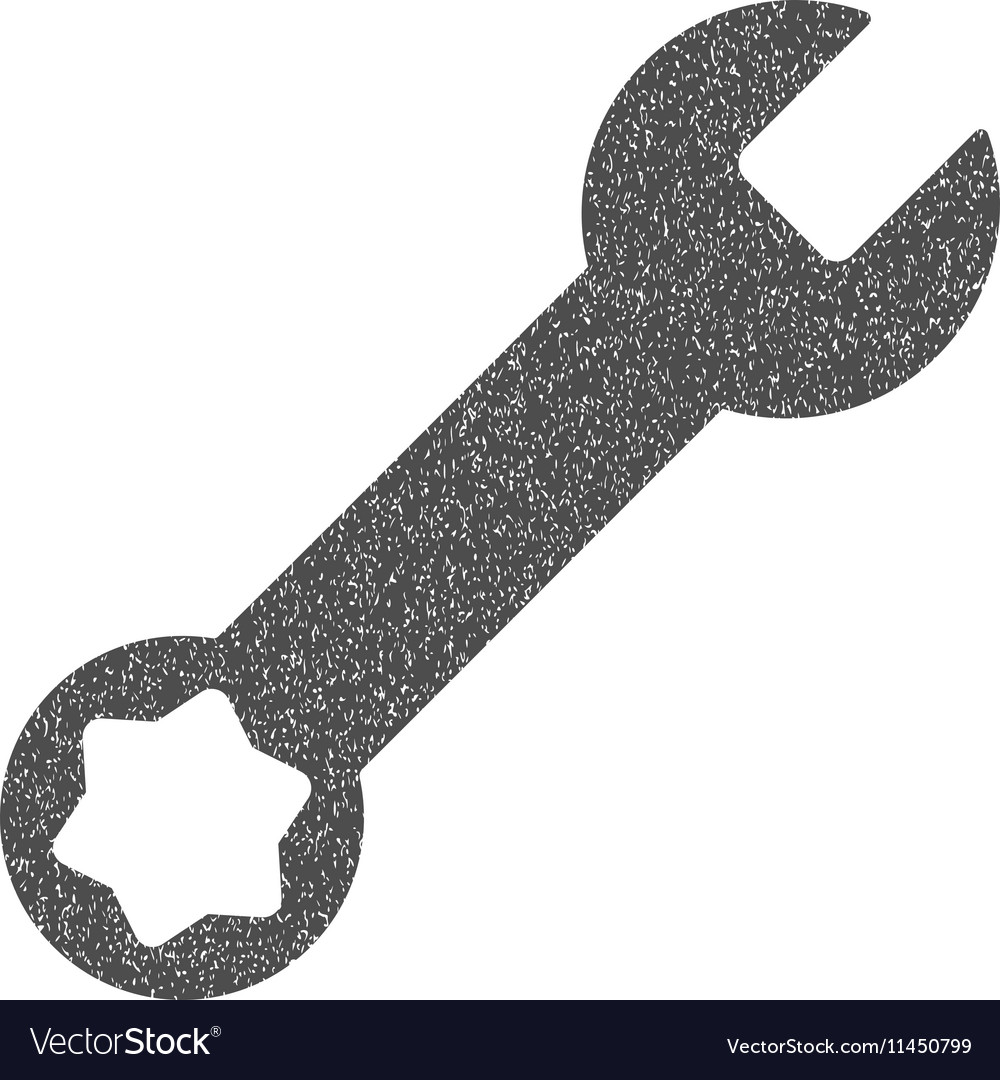 Wrench grainy texture icon Royalty Free Vector Image Wrench grainy texture icon Royalty Free Vector Image