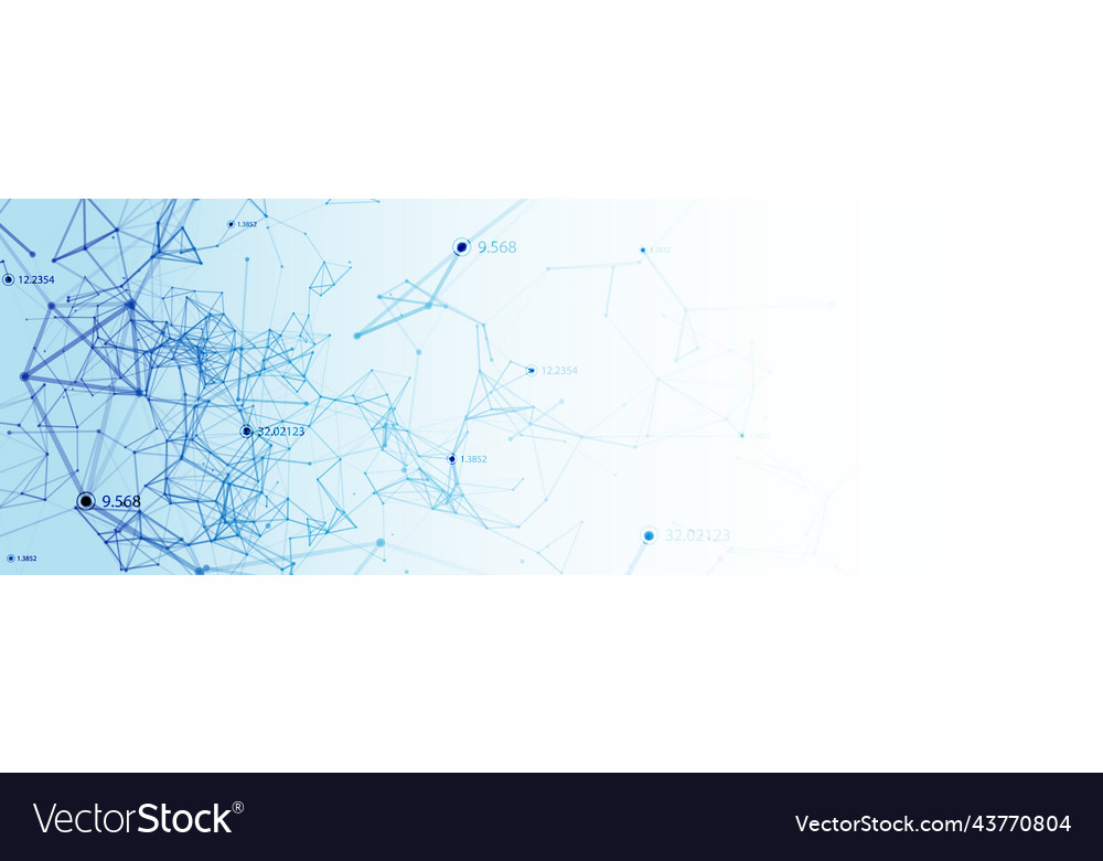 Abstract Polygonal Background With Connecting Vector Image