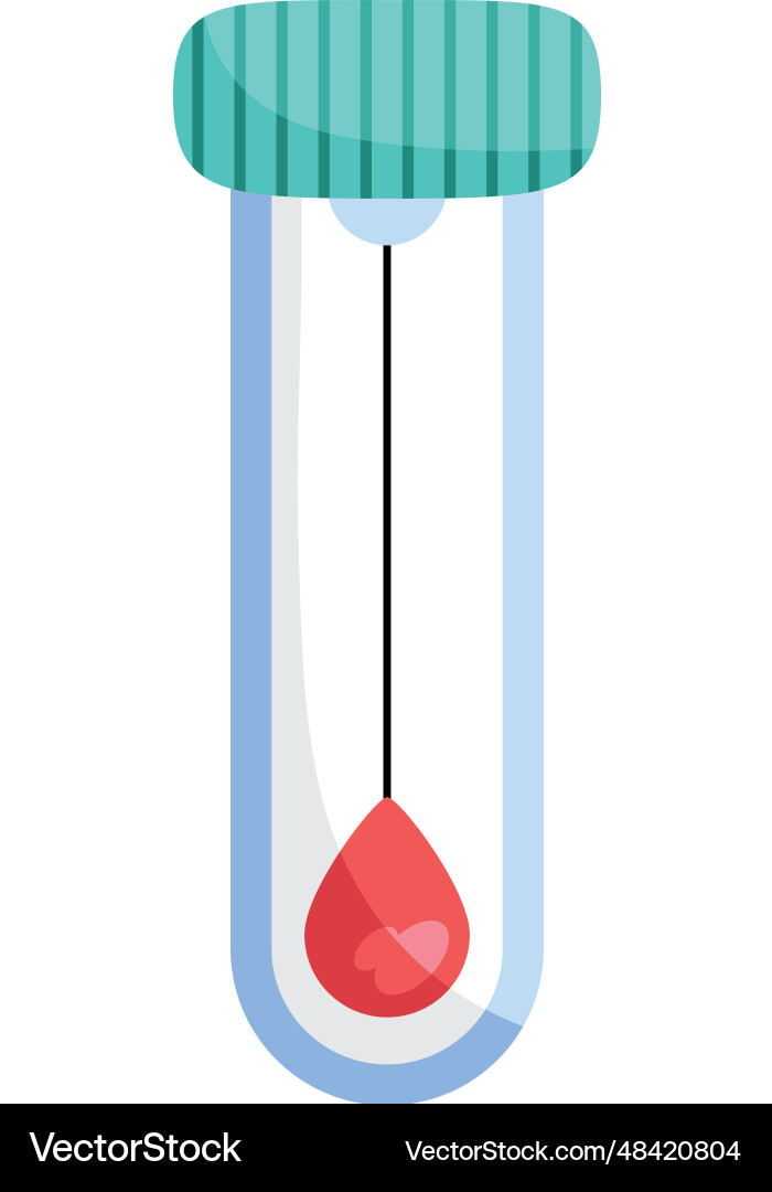 Blood test Royalty Free Vector Image - VectorStock