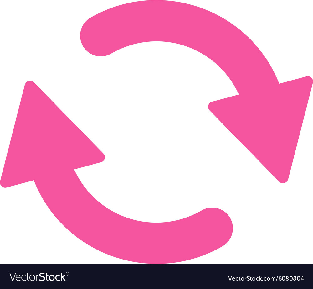 Refresh flat pink color icon Royalty Free Vector Image Refresh flat pink color icon Royalty Free Vector Image