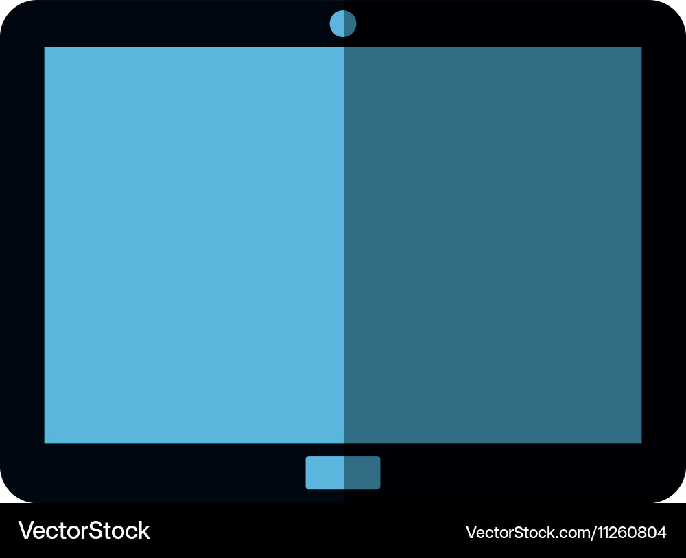 Tablet device isolated icon Royalty Free Vector Image