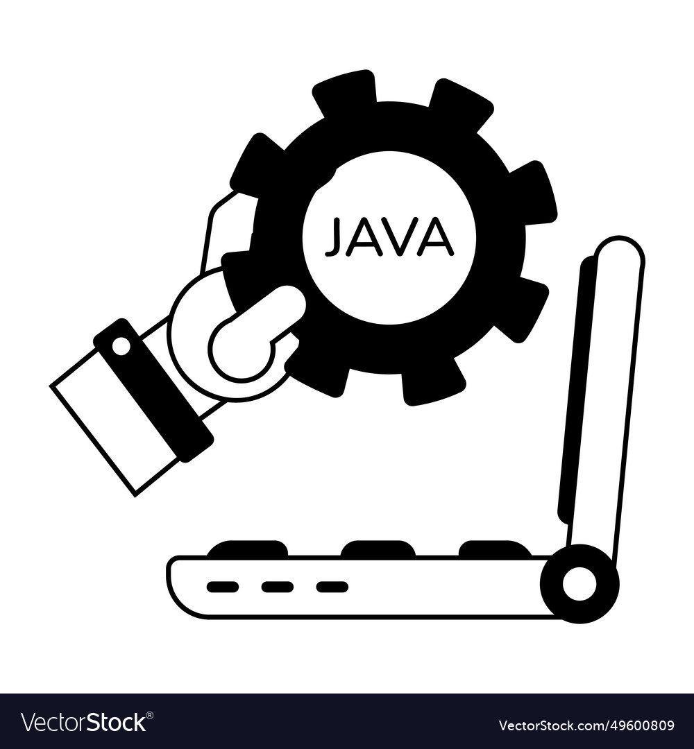 Java Development Royalty Free Vector Image Vectorstock