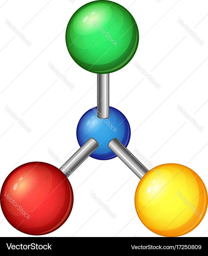 Laboratory molecule icon cartoon style Royalty Free Vector