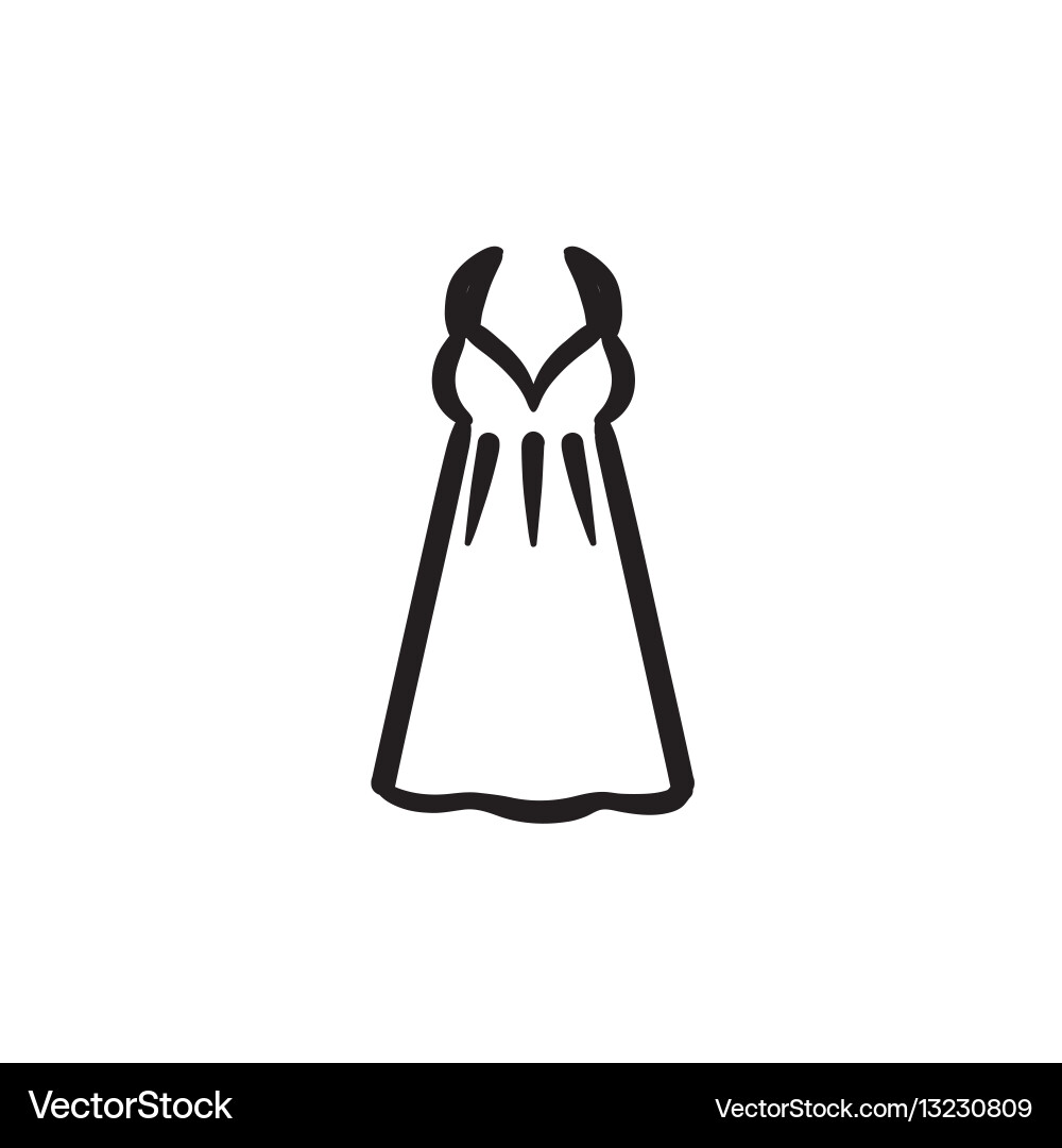 Sarafan sketch icon Royalty Free Vector Image - VectorStock
