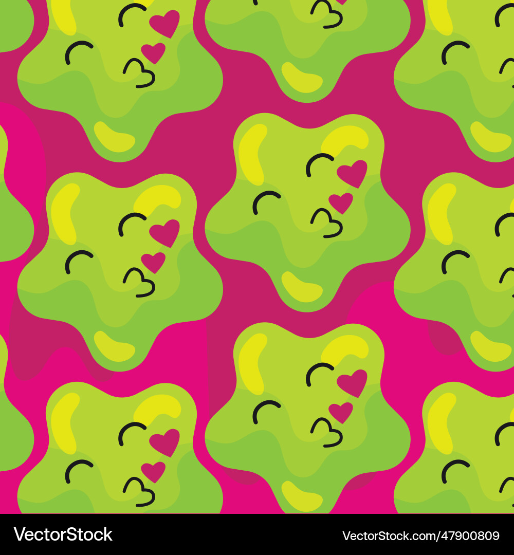 Seamless pattern background with star shape emojis