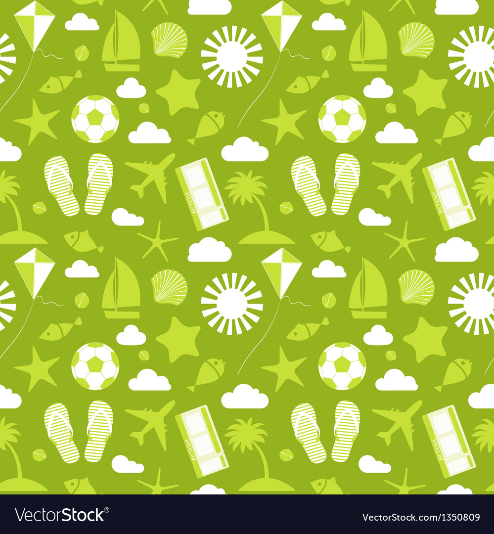 Summer seamless pattern Royalty Free Vector Image
