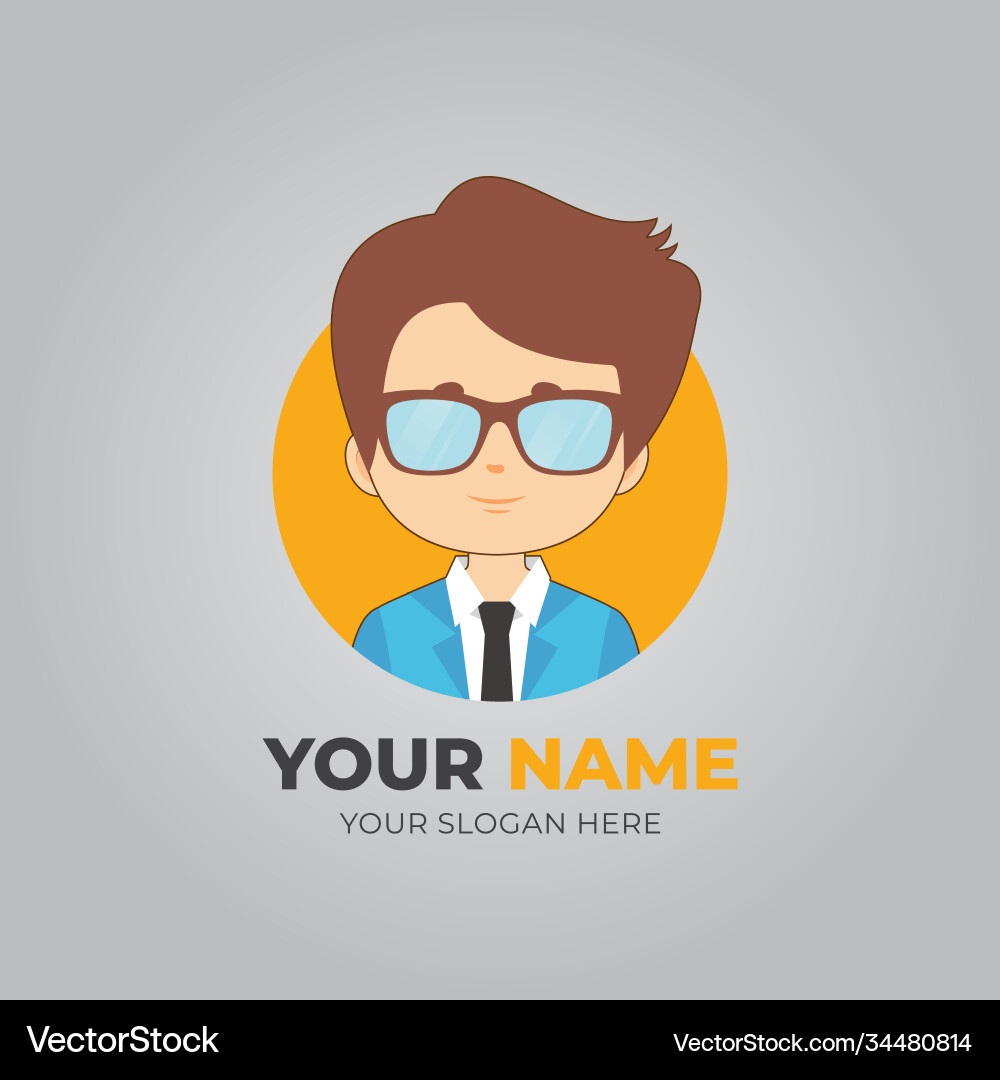 Business logo on light background Royalty Free Vector Image