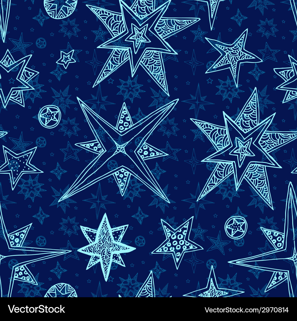 Hand drawn stars Royalty Free Vector Image - VectorStock
