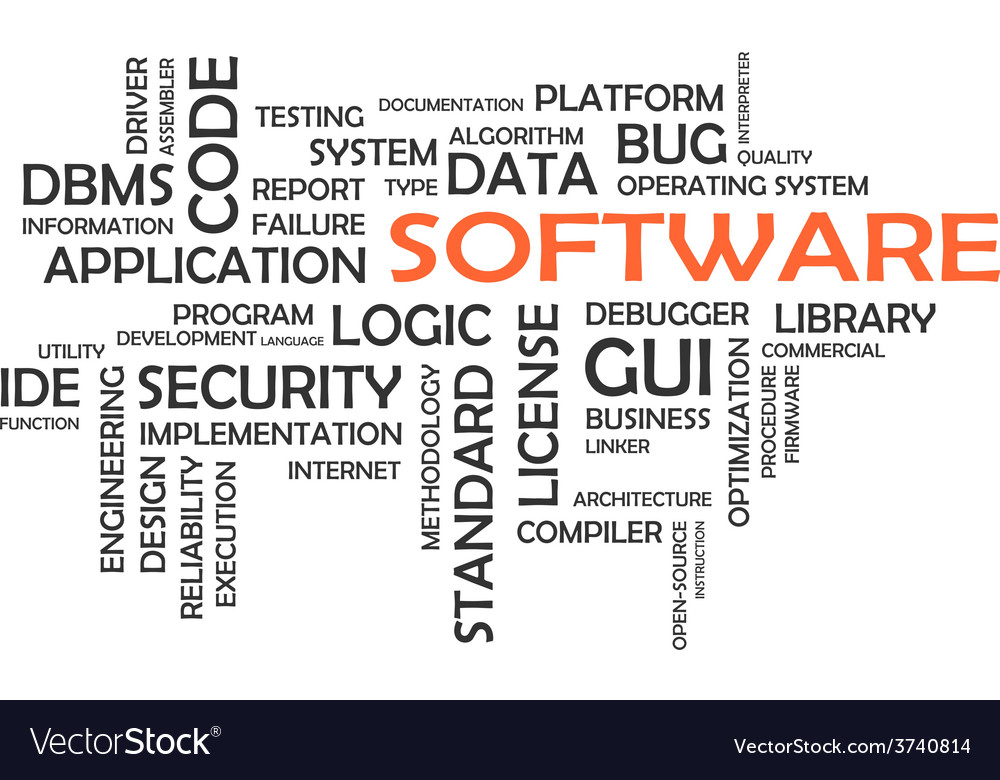 Word cloud software Royalty Free Vector Image - VectorStock
