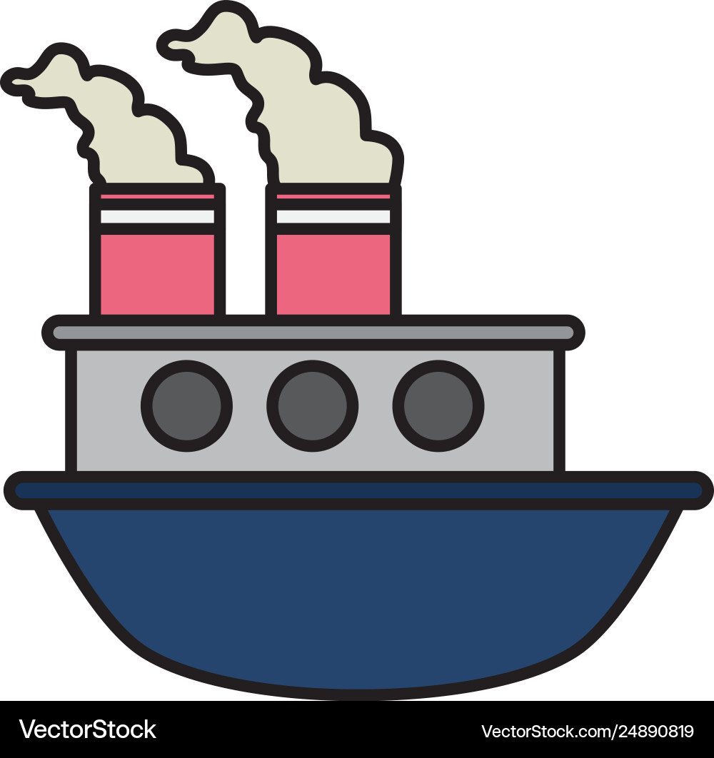 Boat sea transport Royalty Free Vector Image - VectorStock