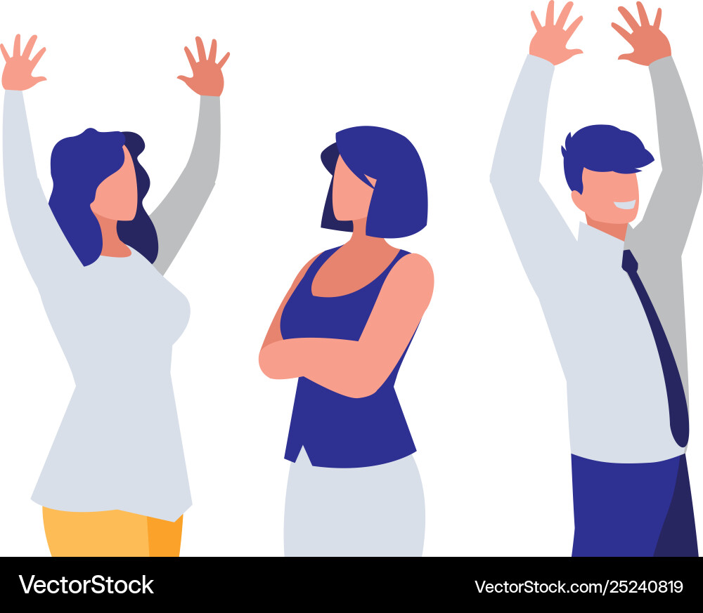 Business people teamwork characters Royalty Free Vector