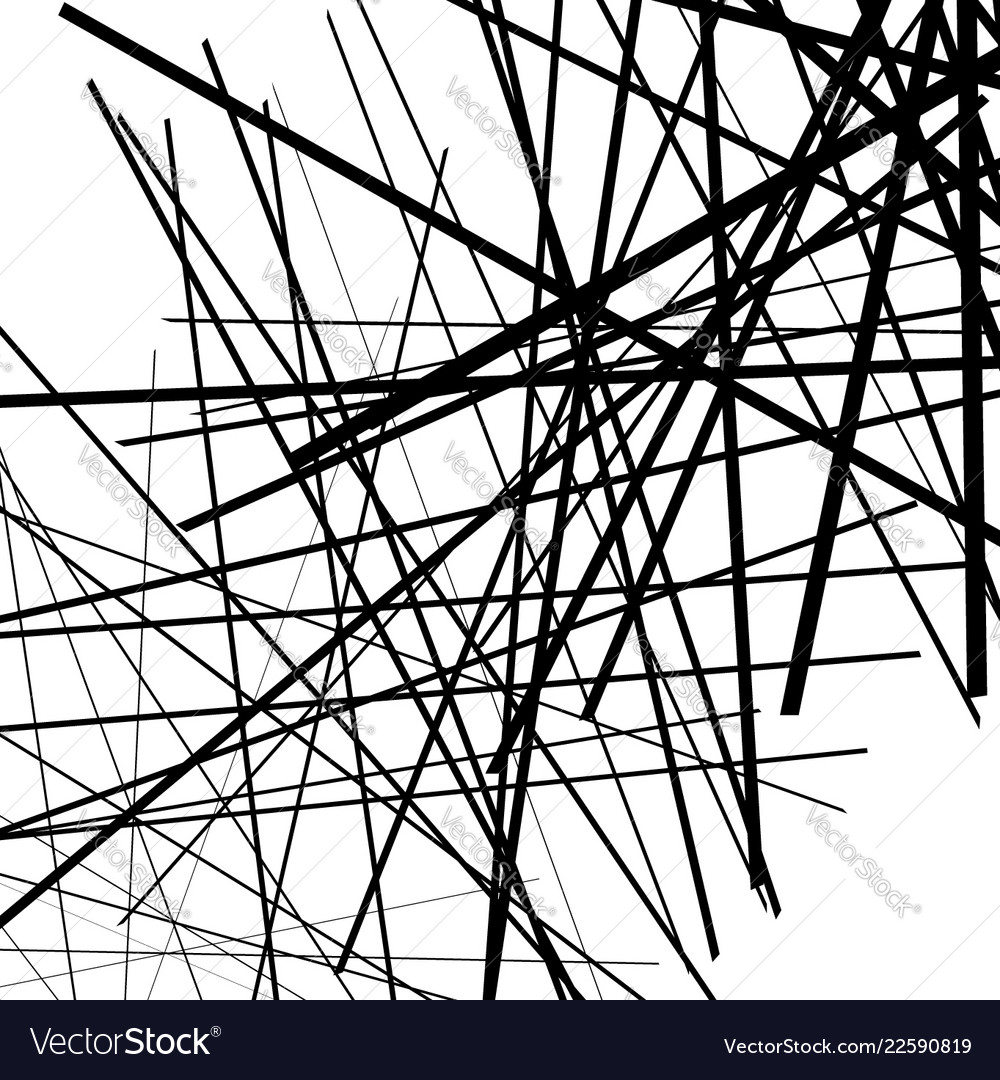Geometric art of random intersecting lines Vector Image