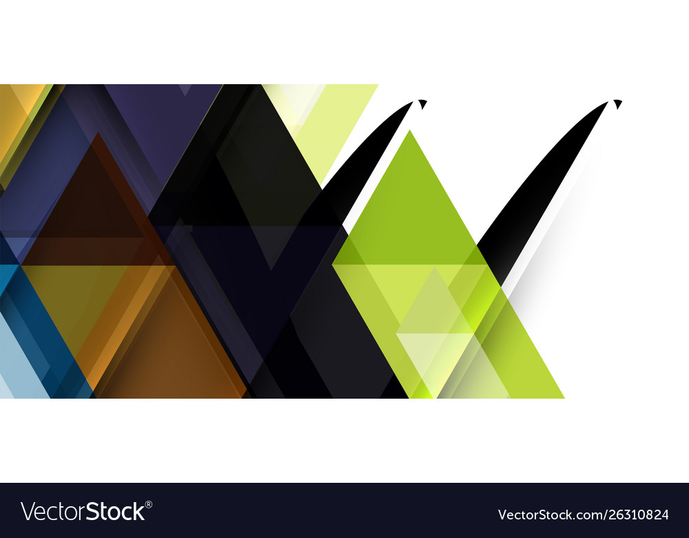 Abstract triangle pattern colorful backdrop Vector Image