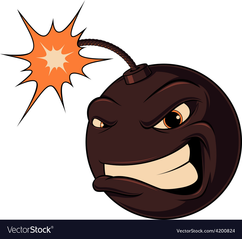 Bomb ready to explode Royalty Free Vector Image